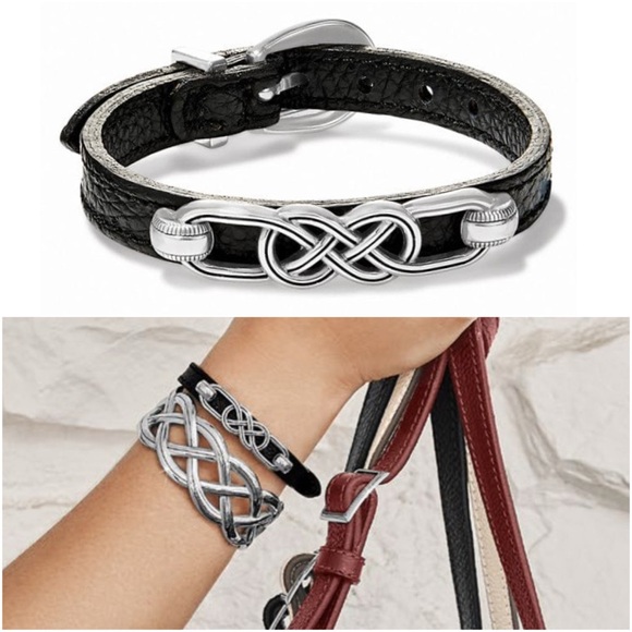 Brighton | Jewelry | Brighton Nwt Interlok Braid Leather Bracelet ...